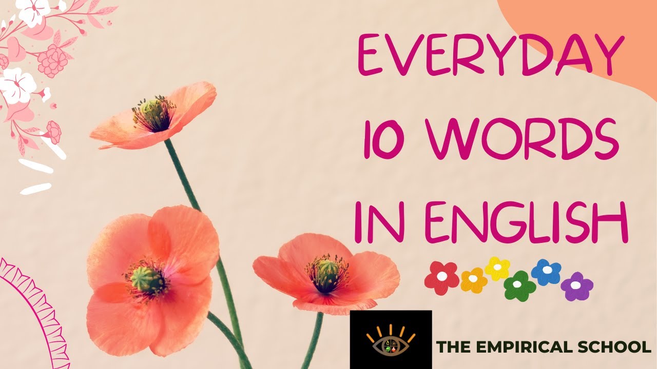 10 Vocabulary I Let's Learn 10 Vocabulary Every day I 10 WM I Daily 10 ...