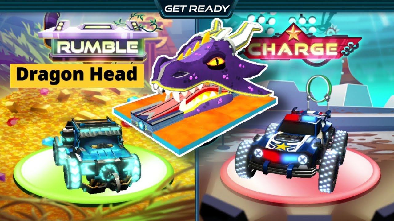 Hot Wheels Unlimited Racecraft - Rumble VS Charge in The Dragon Head ...
