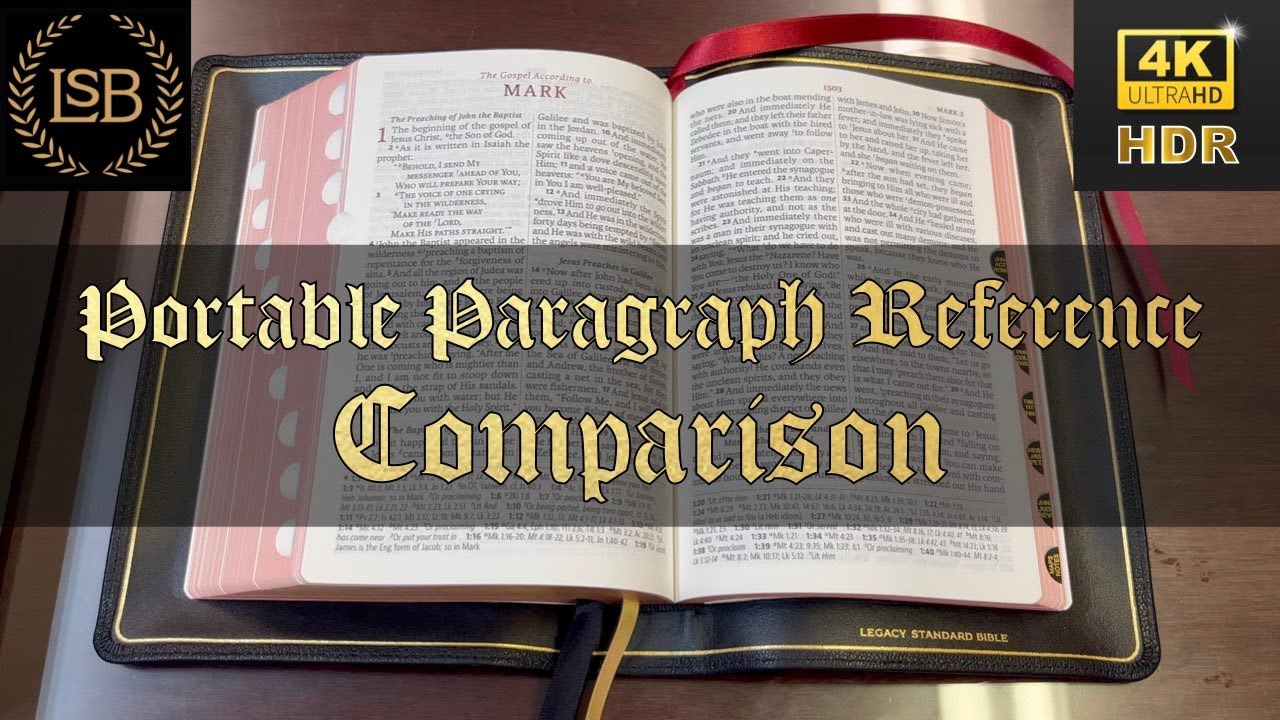 Comparison: LSB Portable Paragraph Reference, Shamar Goatskin, Full ...