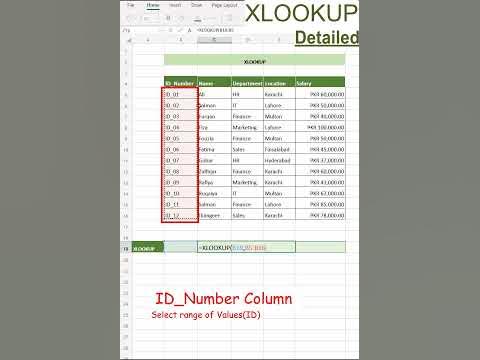 XLOOKUP in Excel #excelshorts - YouTube