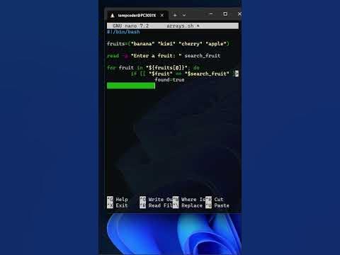 Basic Bash shell scripting, Checking if an Element Exists in an Array #beginner #bash # ...