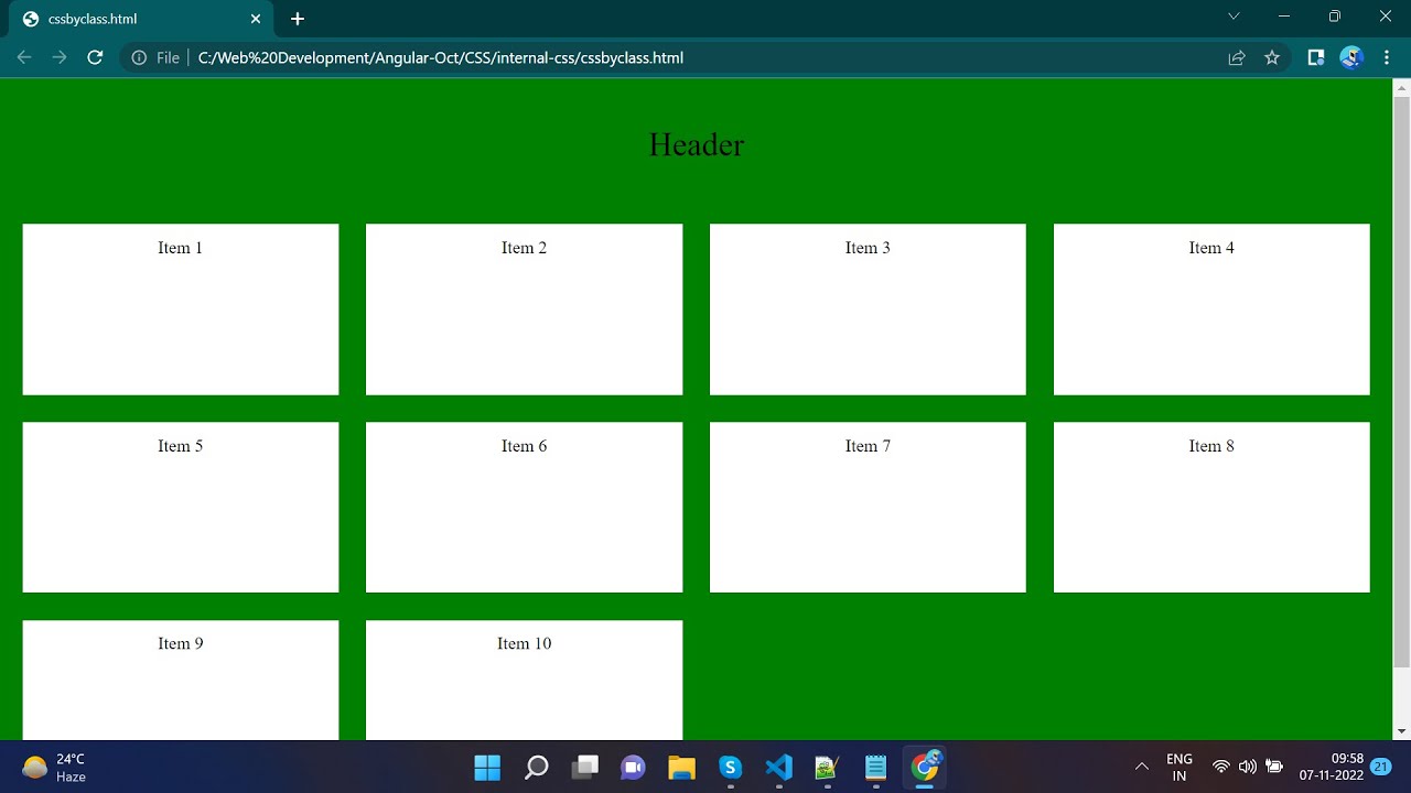 CSS CLASS-3:(explained about internal css) 2022 11 07 09 14 08 - YouTube
