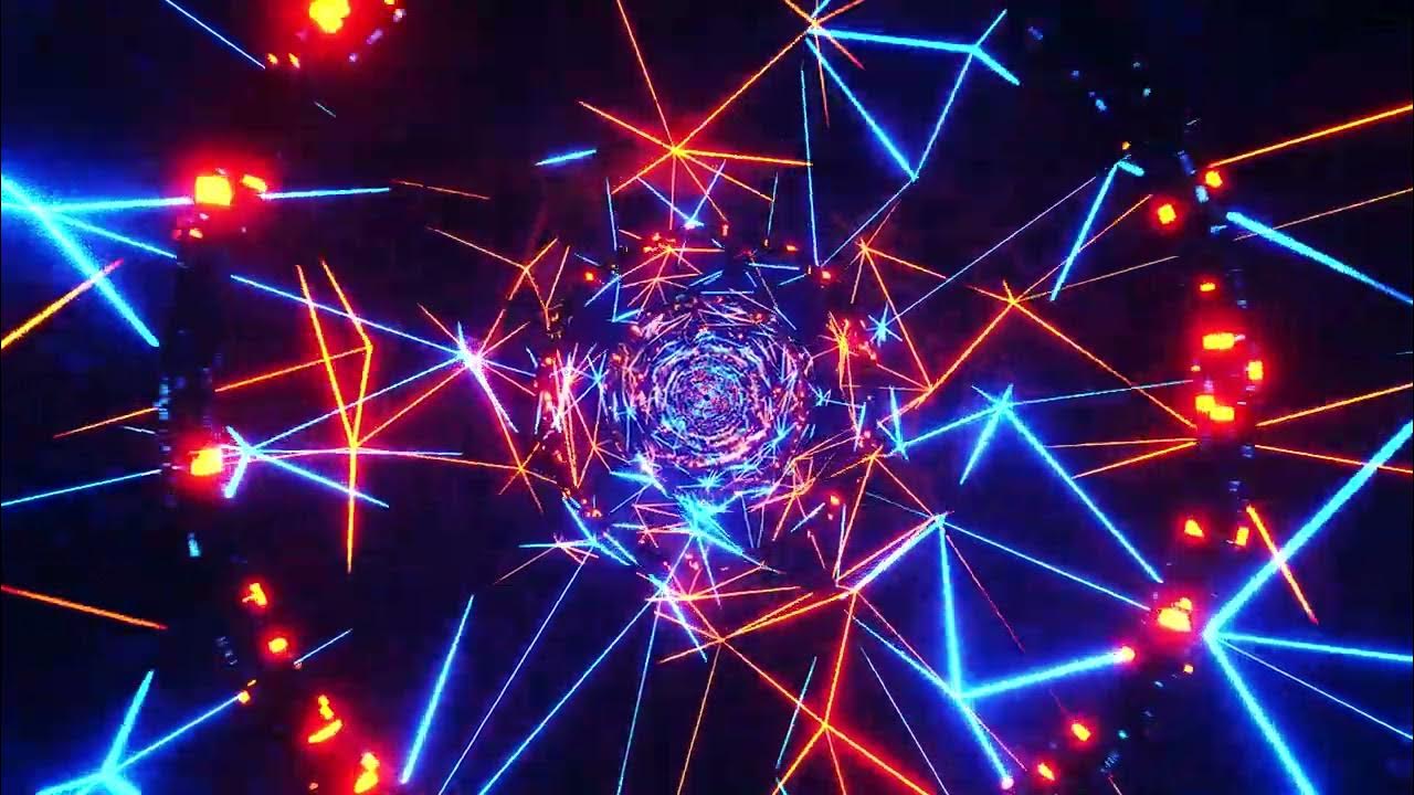 One Hour 4K I Neon Blue Tunnel I I INFINITE LOOP I Relaxing Screensaver - YouTube