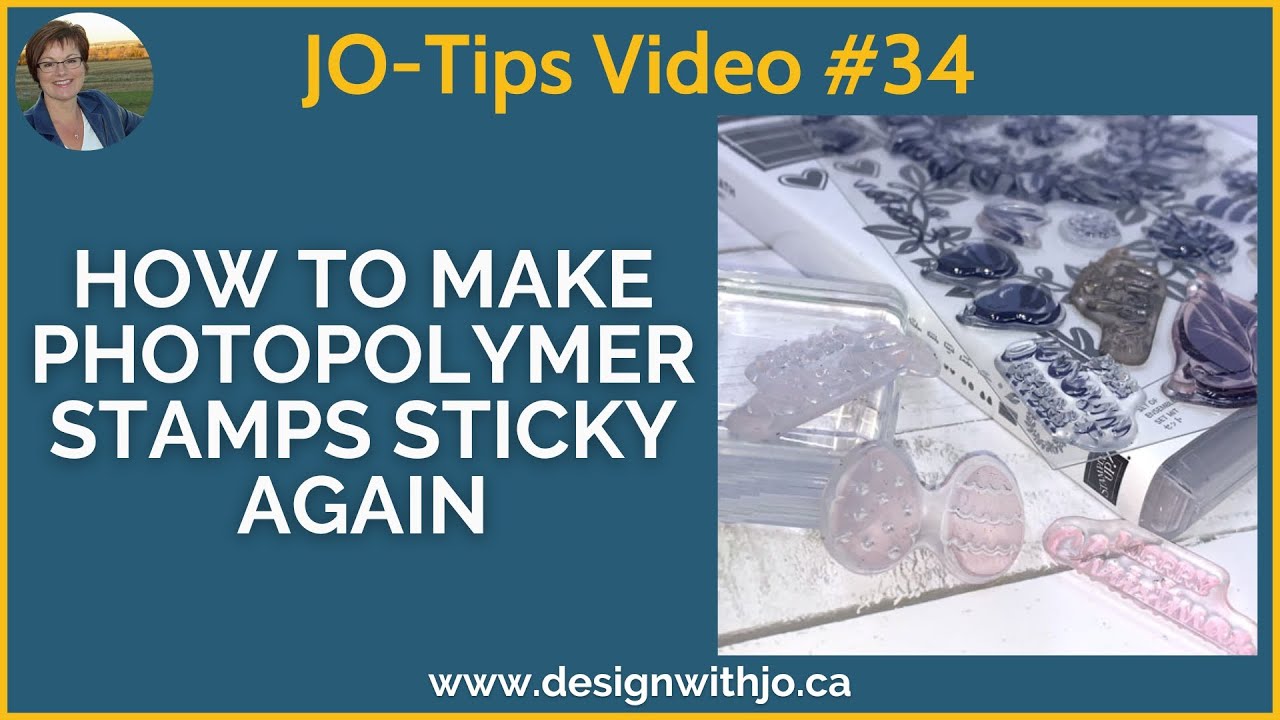 How to Make Photopolymer Stamps Sticky Again | JO-Tips #34 - YouTube