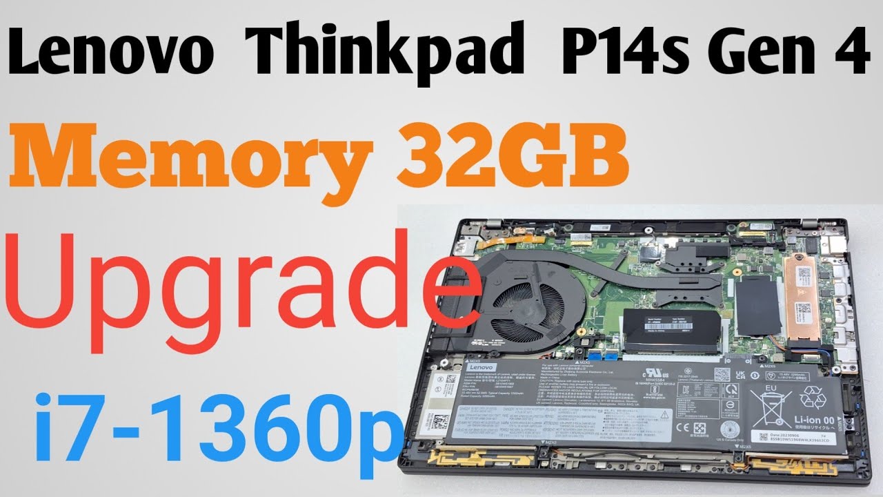 How to upgrade Lenovo ThinkPad P14s Gen 4 | ThinkPad P14s Gen 4 RAM ...