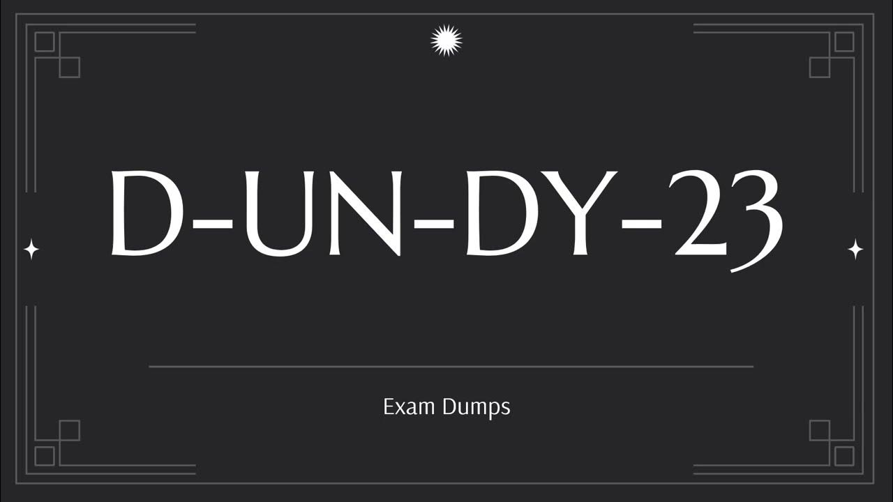 D-UN-DY-23 Dell Unity Deploy 2023 Exam Dumps - YouTube
