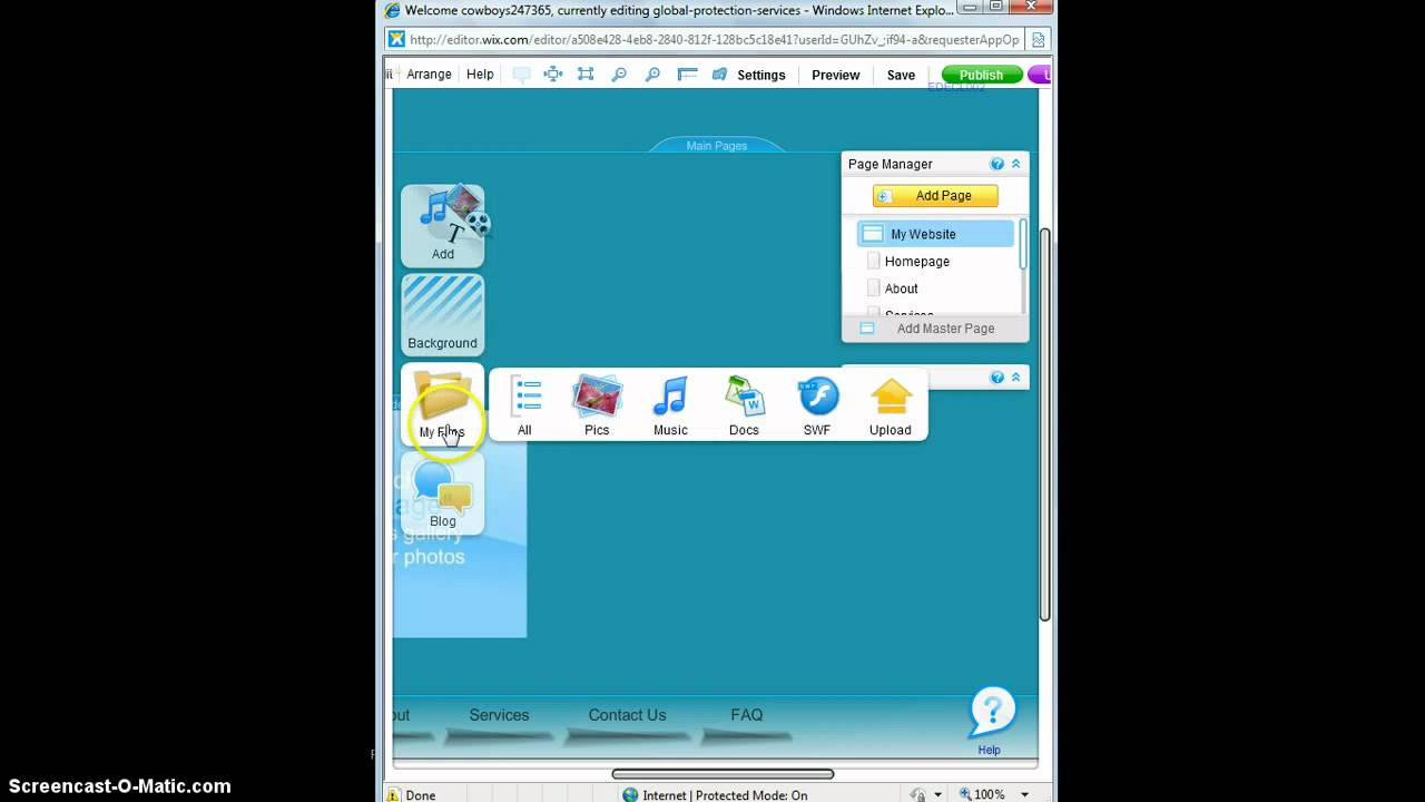 Wix Web Page Slide Show Gallery Instructions - YouTube