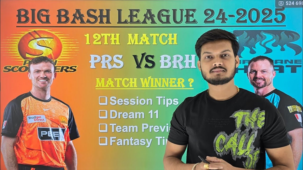 Perth scorchers vs brisbane heat bbl match prediction, bbl today match ...