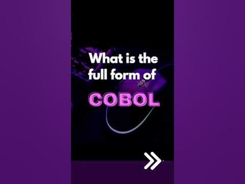 What is Full form of COBOL @CodeBuzz-v4d #music #computerprogramming - YouTube