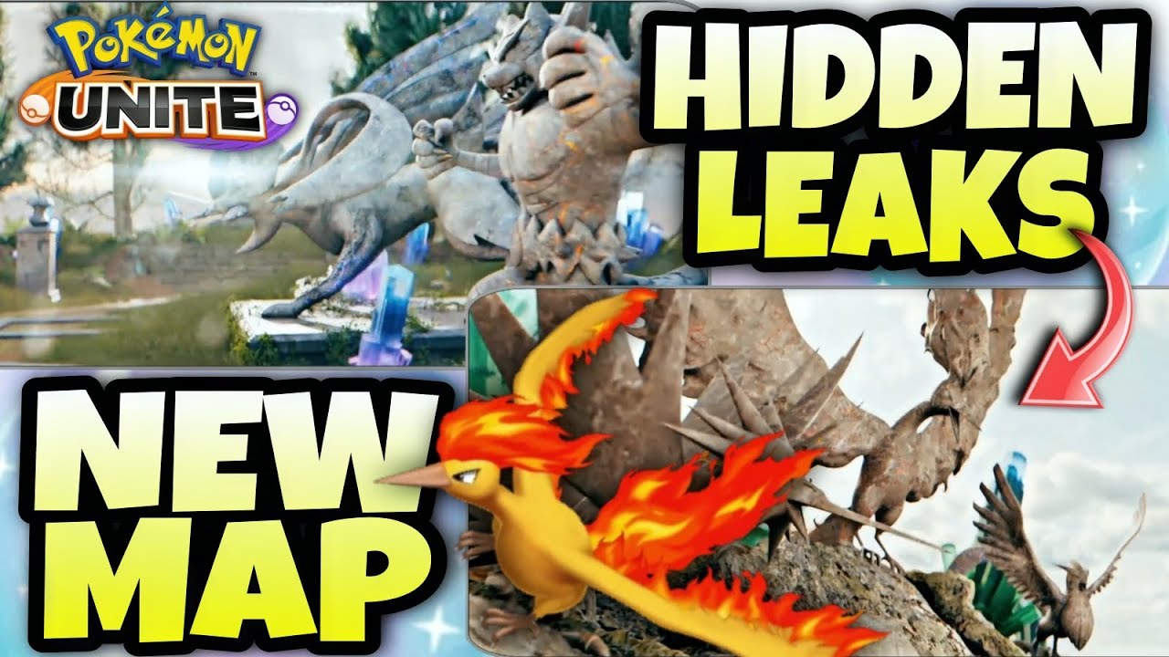 New Map Coming in Pokemon Unite with Moltres 😍 - Hidden leaks - YouTube