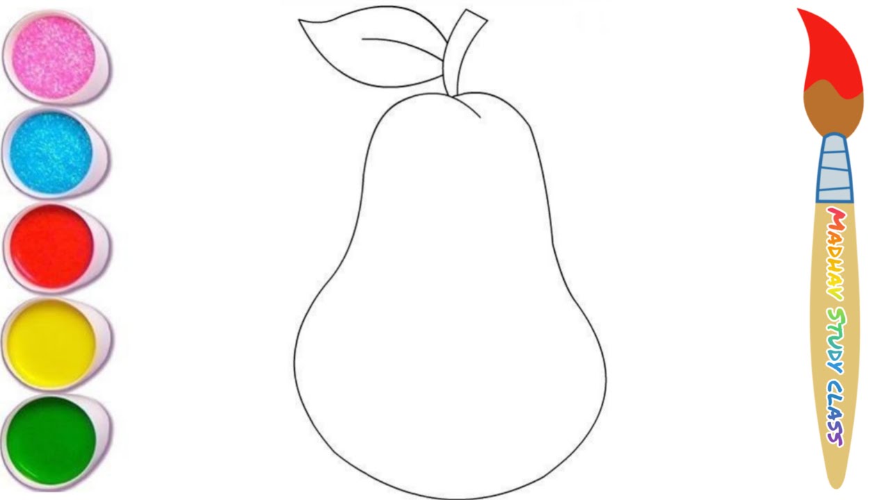 Nashpati Easy Drawing, Colouring & Painting for Kids, Toddlers - YouTube