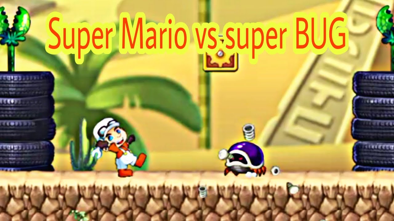 super Mario in stage 2 level 4 with super bug monkey Mario bros - YouTube