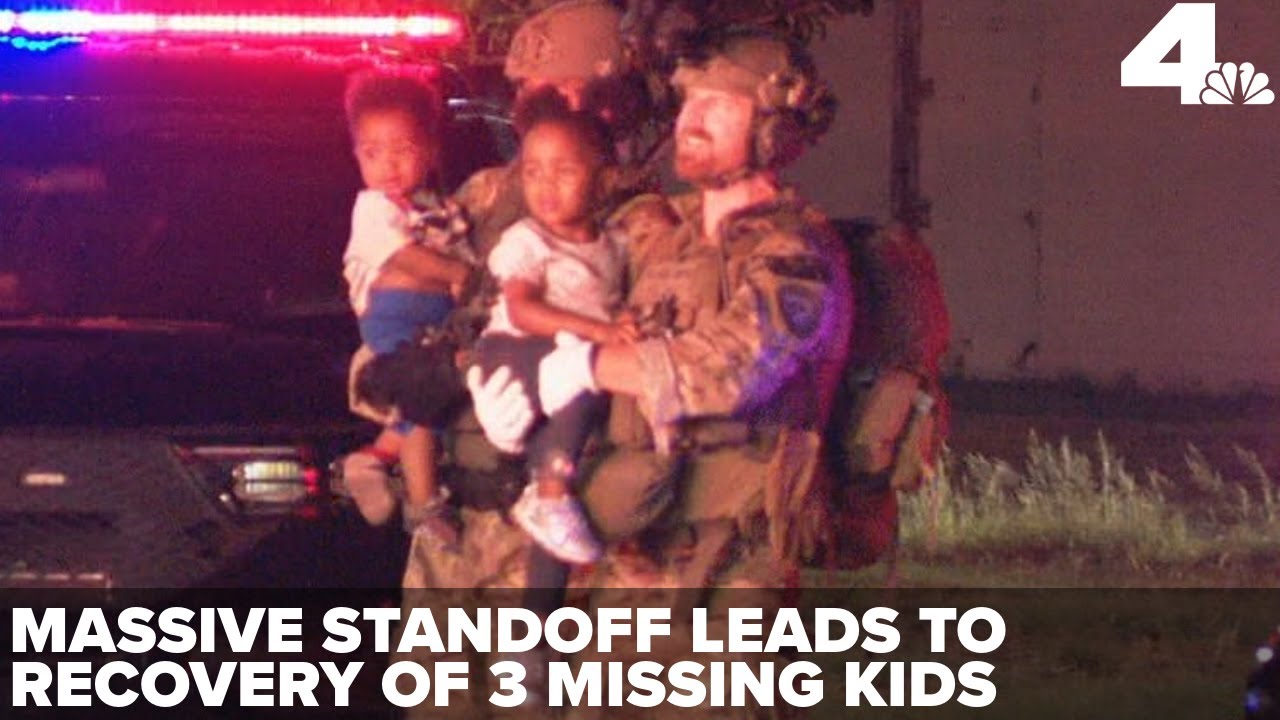 Three Missing Kids Recovered After Lengthy Standoff - YouTube
