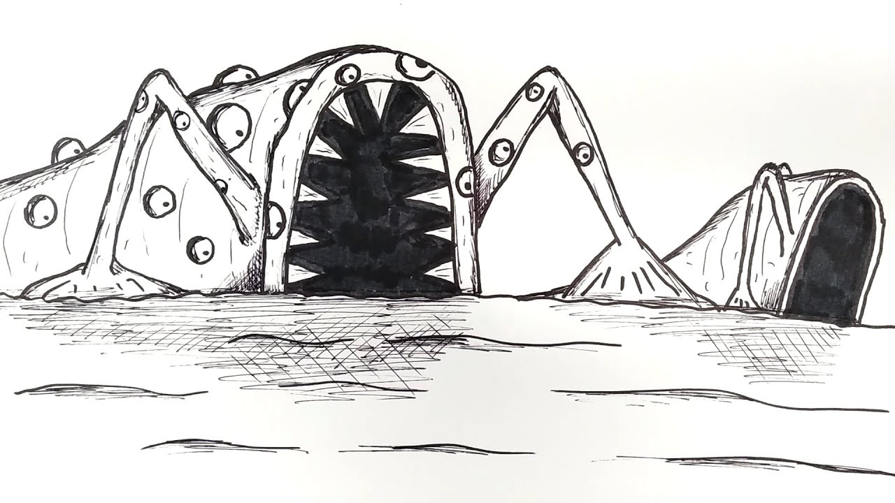 Sea Eater of Eaters attack Sea Eater, Drawing step by step - YouTube