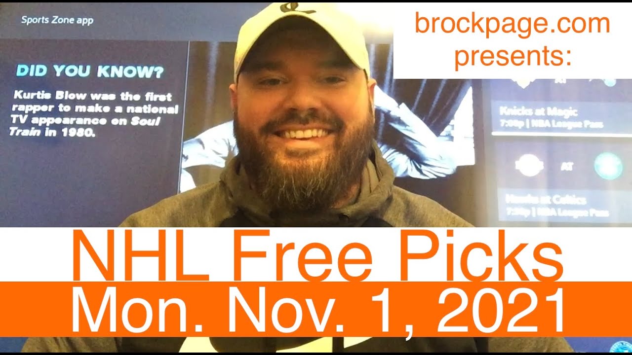 NHL Picks (11-1-21) National Hockey League Sports Betting Predictions ...