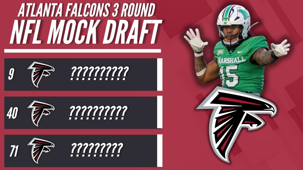 Atlanta Falcons 3 Round Mock Draft | Falcons Land A POWERFUL Edge Rusher after a Trade - YouTube