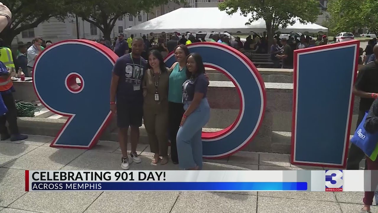 Memphians celebrate 901 Day with pride - YouTube