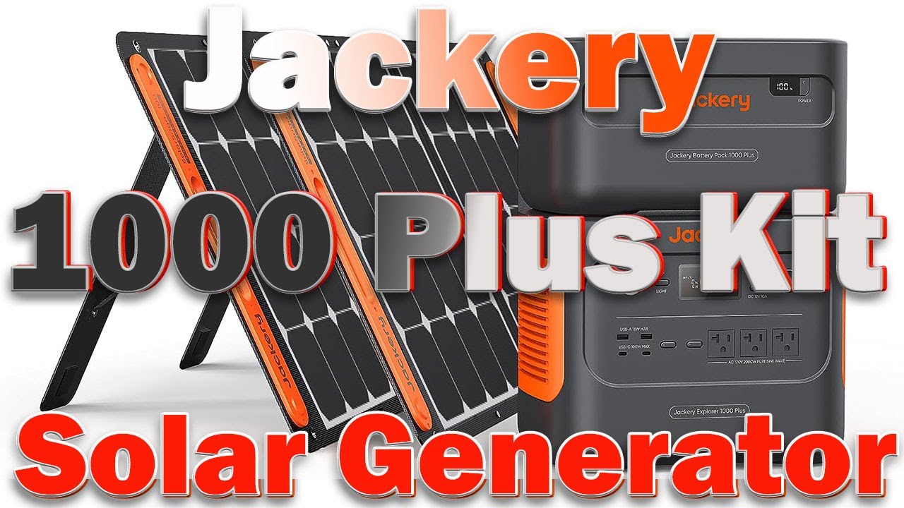 Jackery Solar Generator 1000 Plus Kit Portable Power Station ...