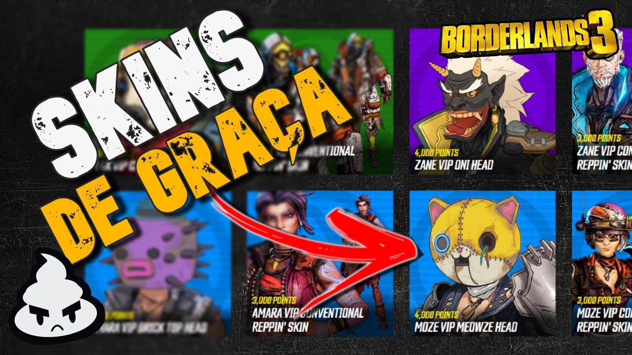 SKIN e Armas DE GRAÇA no BORDERLANDS 3! Sistema VIP - YouTube