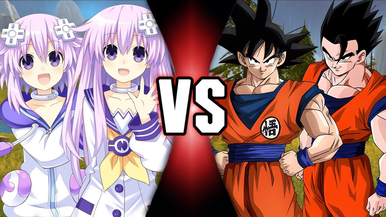 CROSS BATTLE | Neptune & Nepgear VS Goku & Gohan (Hyperdimension ...