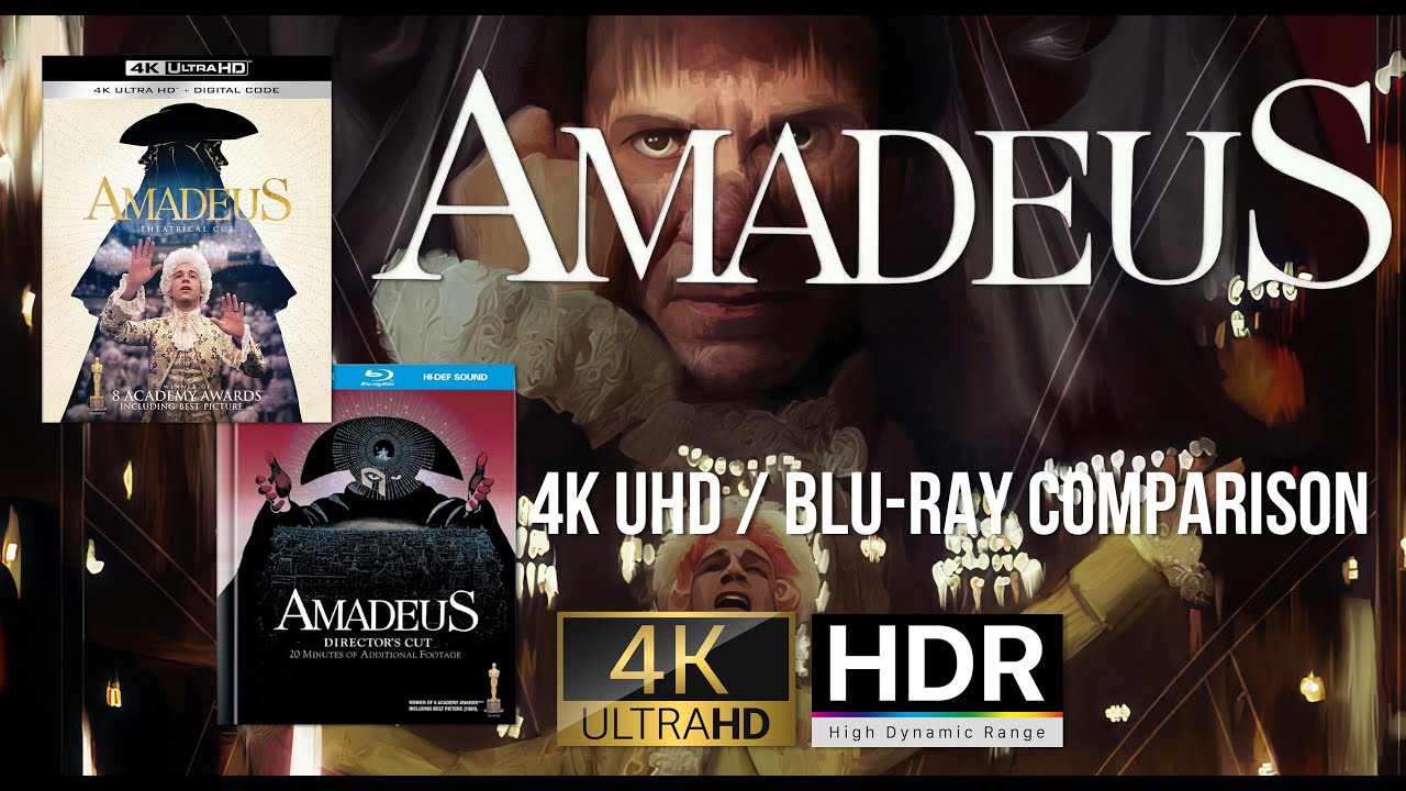 Amadeus (1984) 4K UHD HDR (2025 Warner Bros) / Blu-ray (2008 ...