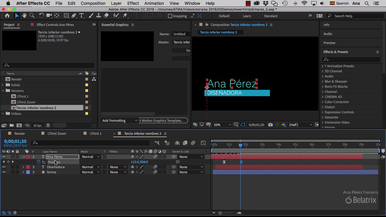 Belatrix Cursos / Crea y exporta plantillas de gráficos animados desde ...