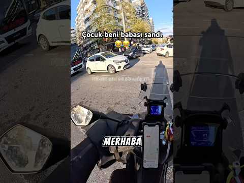 Beni babası sanan çocuk 😂😱 #shorts #tiktok #motovlog #keşfet #kurye #viral #fyp #reels #trendyolgo