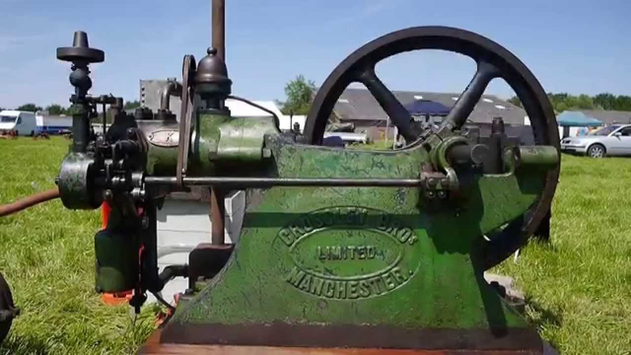 Crossley,K,stationary engine,Stationärmotor,Gasmotor,gas engine - YouTube