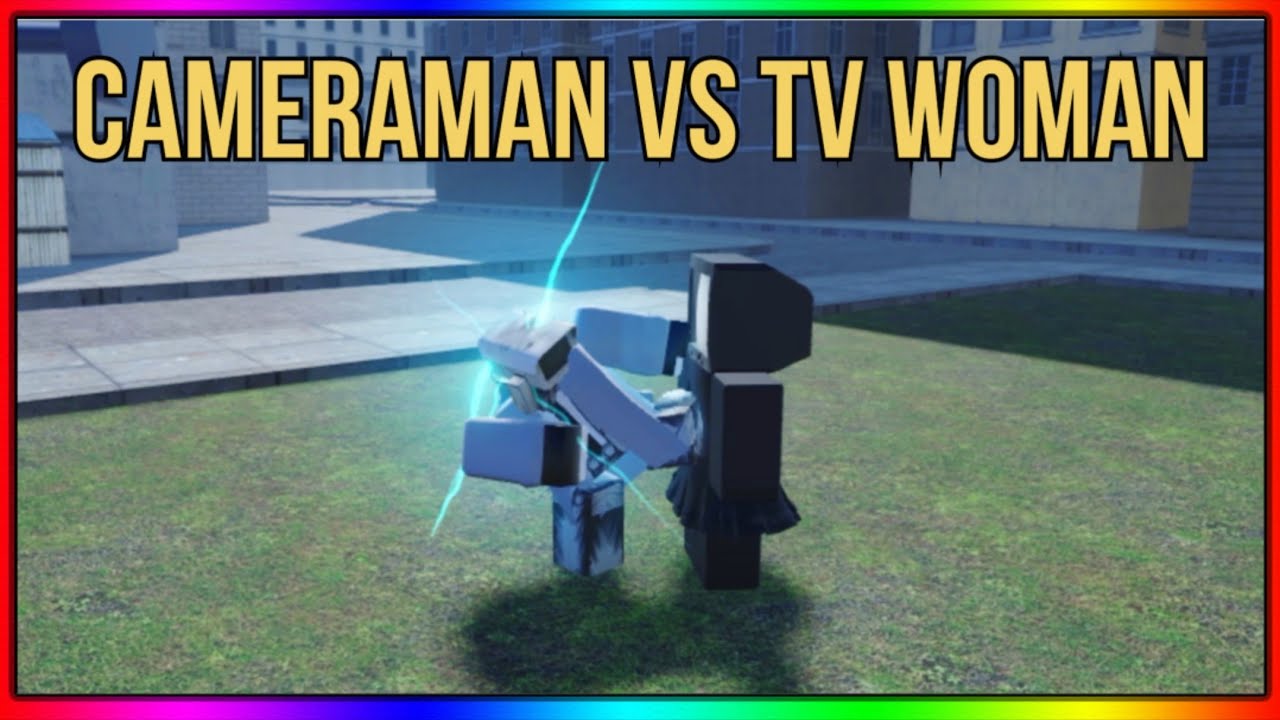 Cameraman Vs TV Woman | Roblox Edition! - YouTube