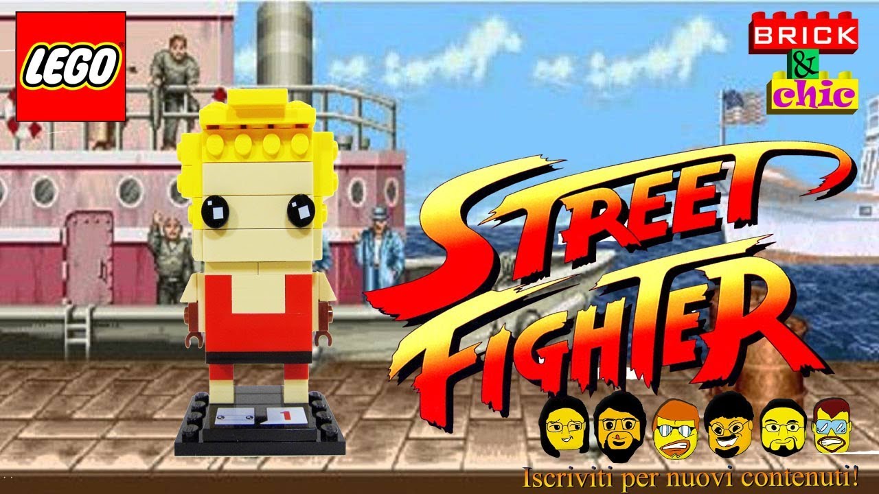 Lego Street Fighter Custom Moc Brickheadz Ken - YouTube