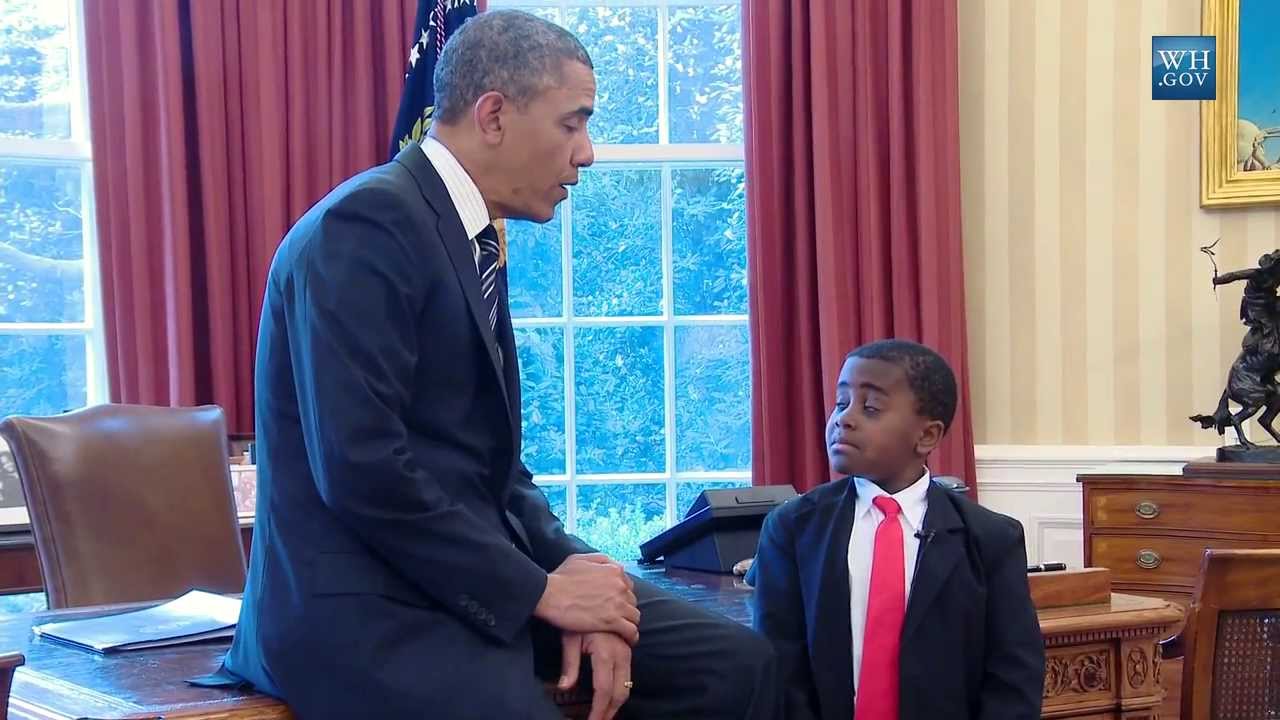 Obama & Kid President Answer Important Question - YouTube
