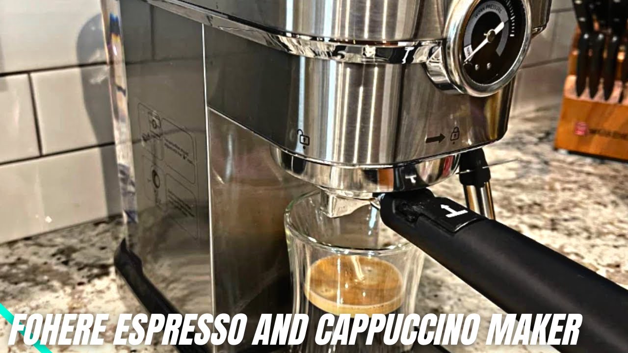 FOHERE Espresso and Cappuccino Maker with Milk Frother Review & How To ...