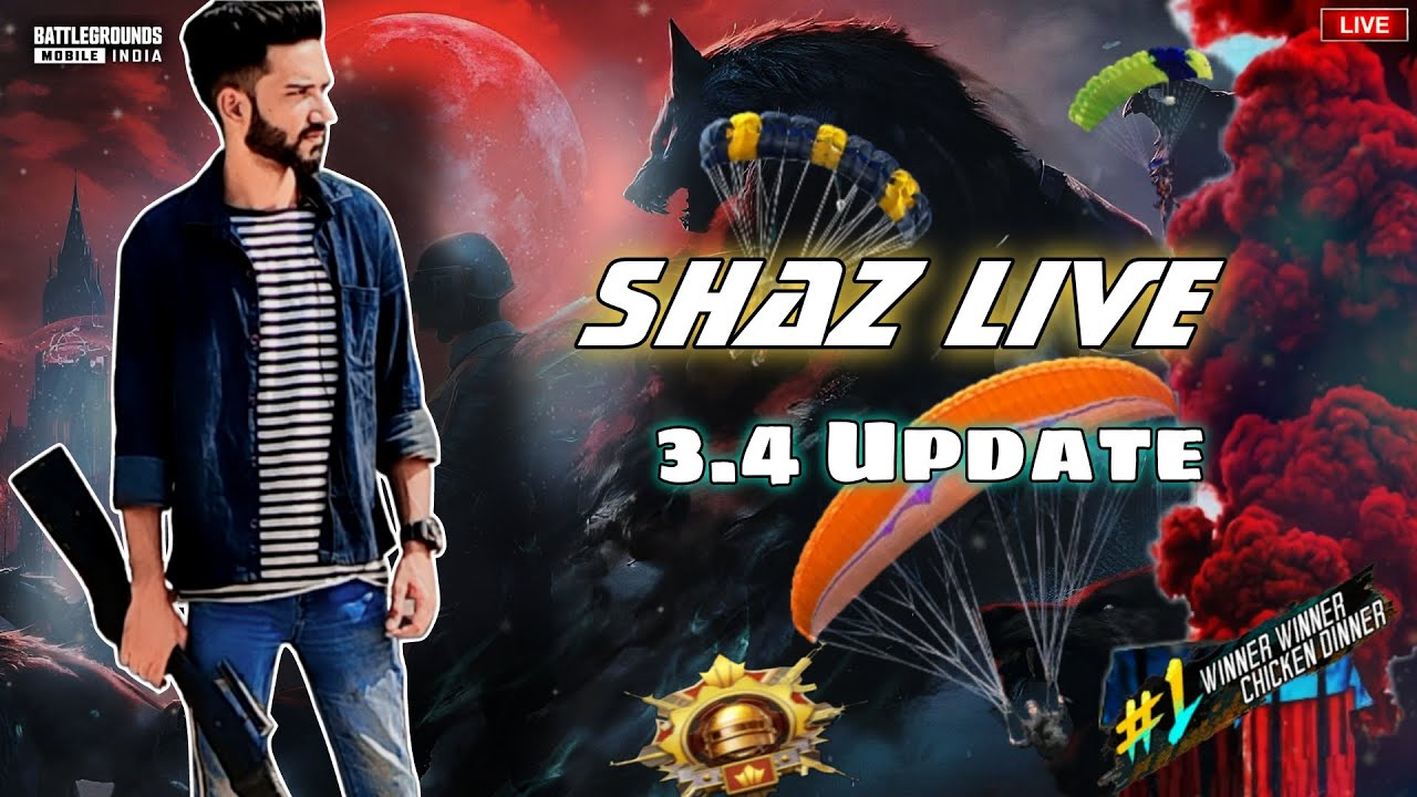 🔴 Bgmi Live Streaming | Shaz Live Bgmi | Bgmi 3.4 Update | Shaz Live ...