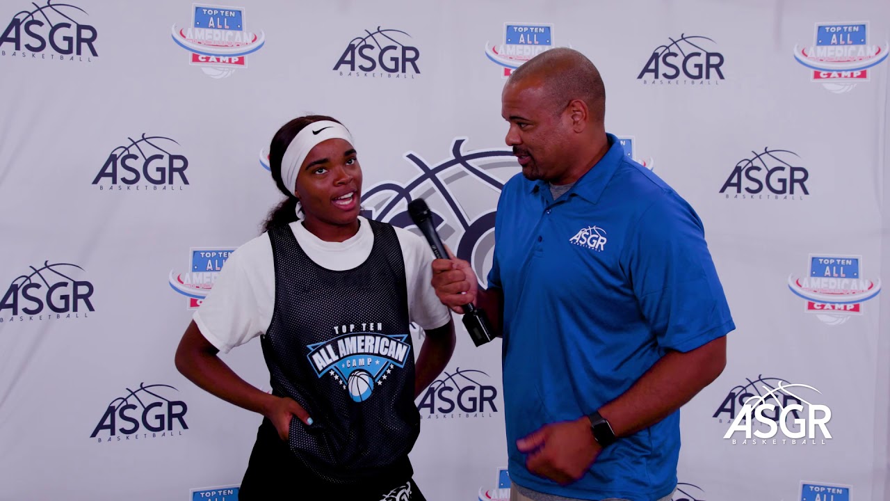 Taryn Johnson - San Diego, CA at Top Ten All-American Camp - YouTube