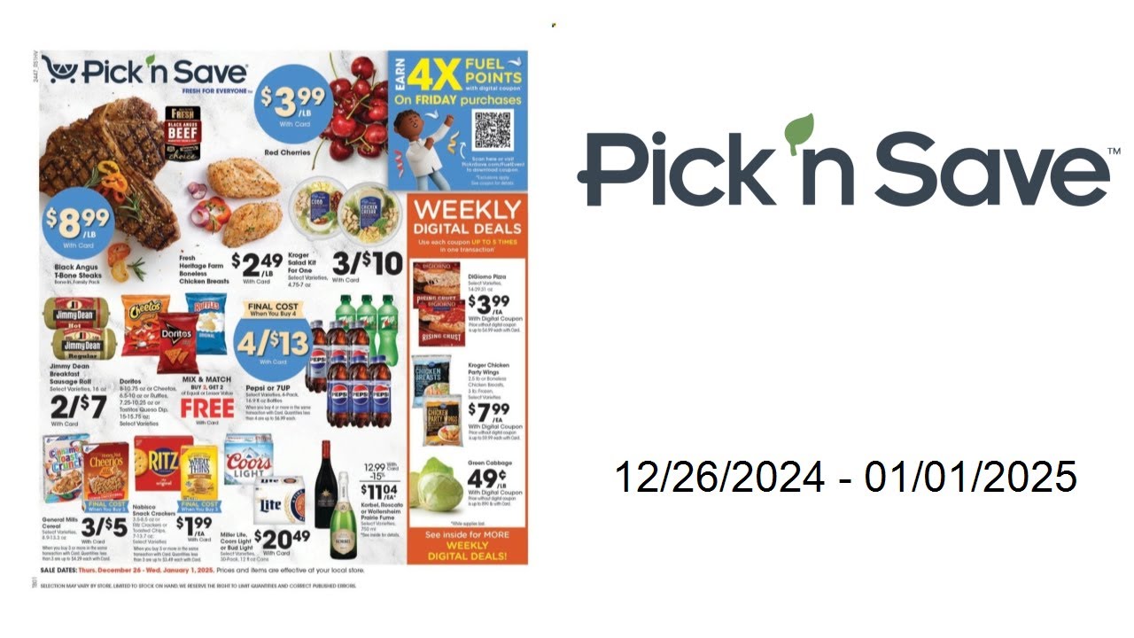 Pick 'n Save Weekly Ad - 12/26/2024 - 01/01/2025 - YouTube