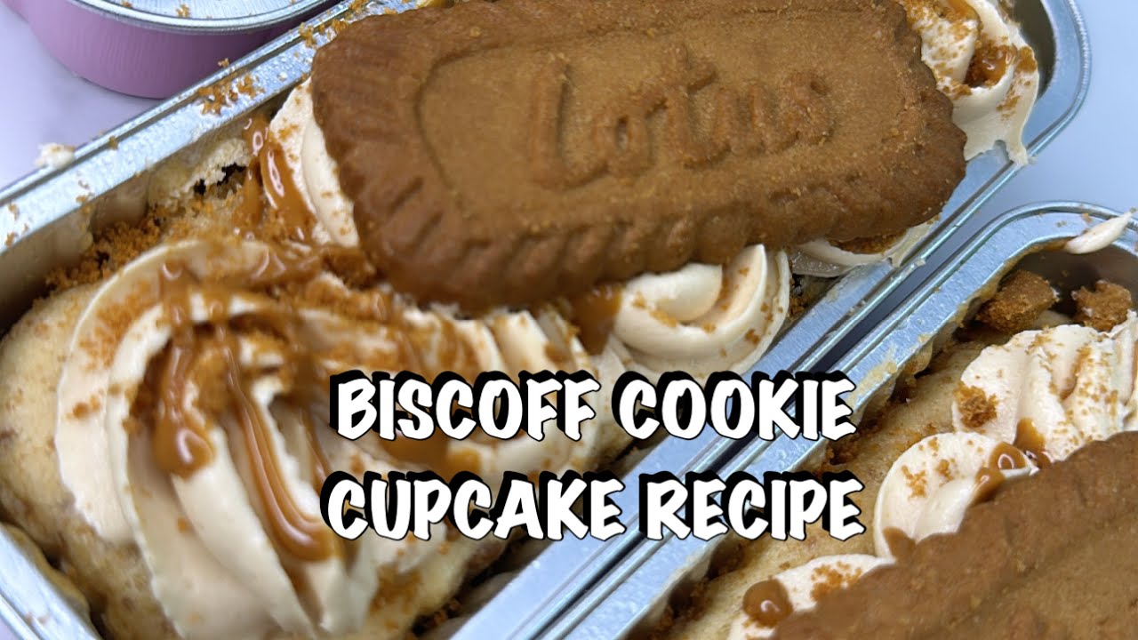 Biscoff Cupcake Recipe | Biscoff Recipe | Biscoff Mini Cakes | Recipe ...