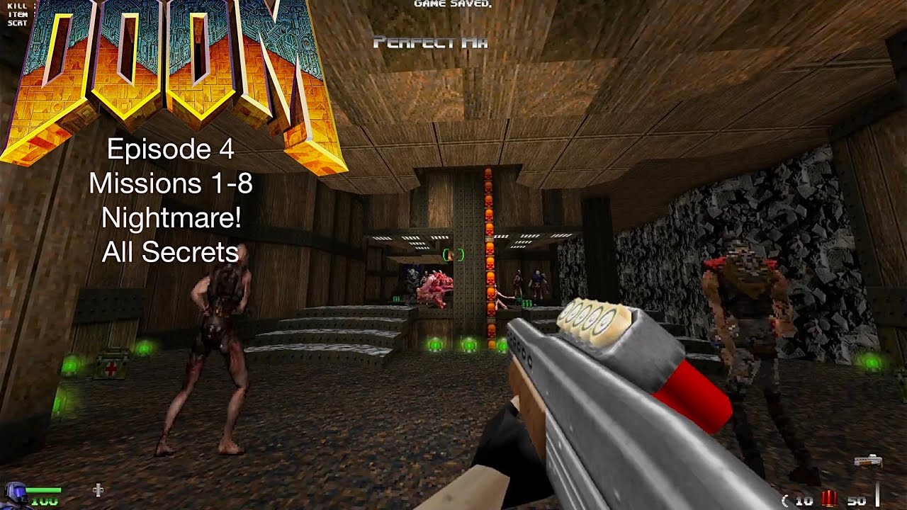 Ultimate Doom T64 - E4:M1-8 (Nightmare! 100% Secrets) - YouTube
