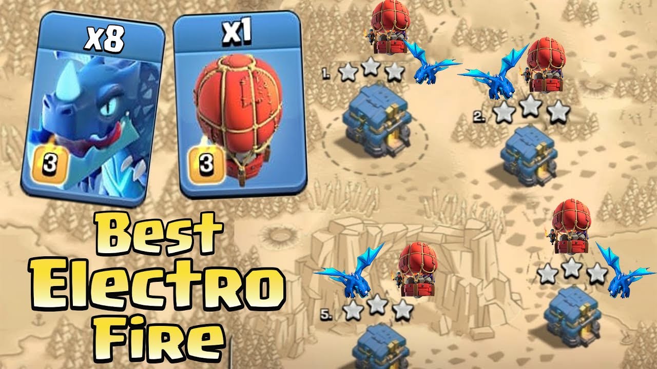 Electro Dragon With New Stone Slammer Attack Strategy 2018! Best ...