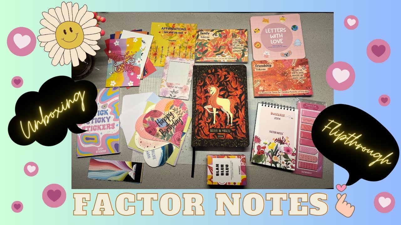 Factor Notes 2024 Happy Hamper Unboxing + Planner Flipthrough | By ...