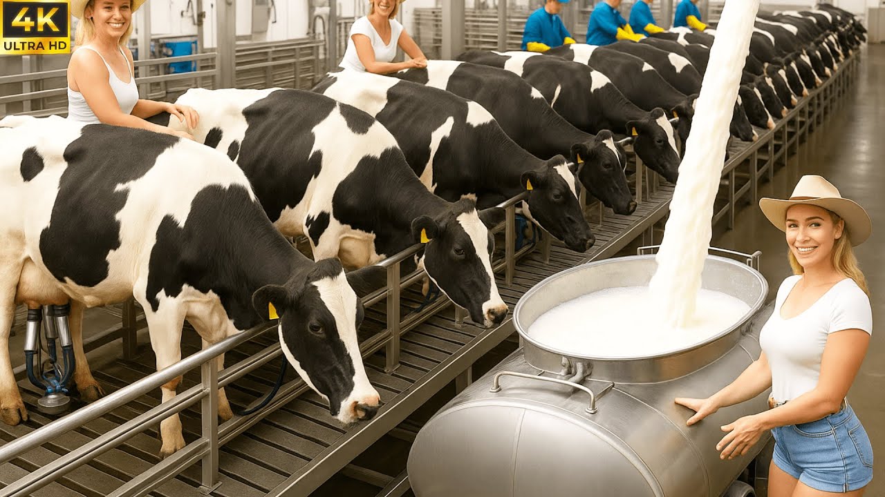 From Cow to Carton – Amazing Milk Processing in Massive Dairy Factories ...
