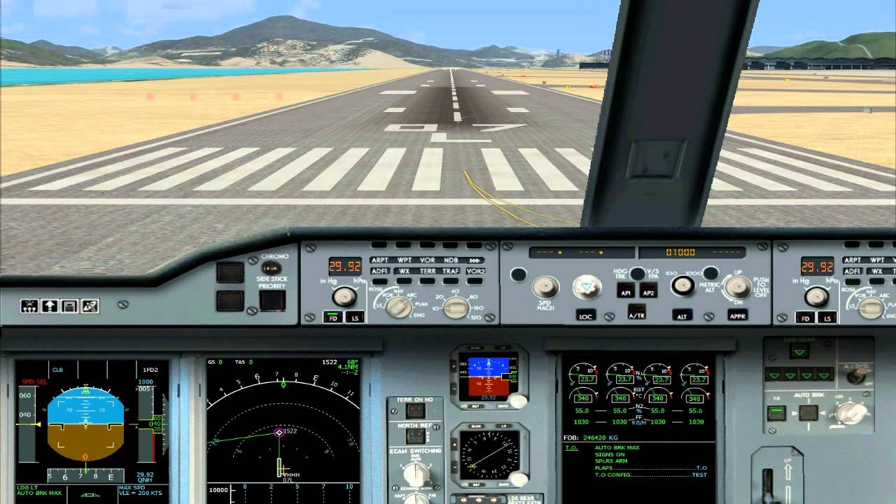 Microsoft flight simulator™-A380 perfect landing/take-off - YouTube