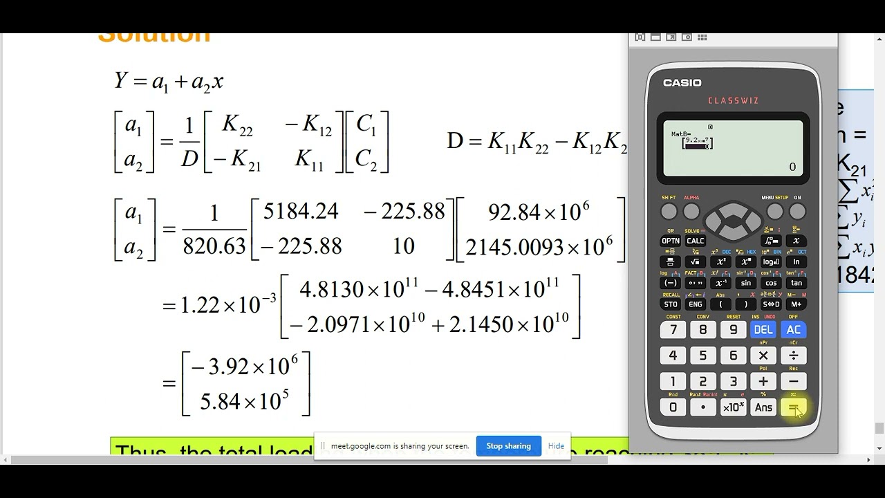 Advance matrix by casio - YouTube