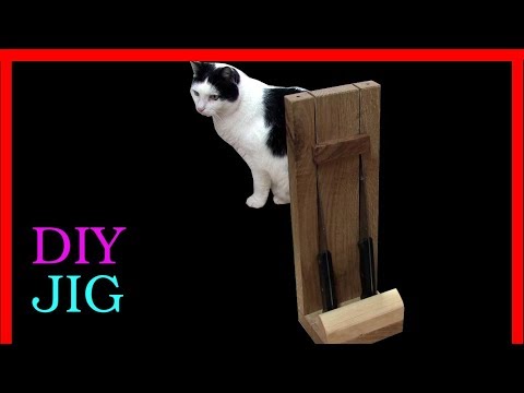 Ingeniously simple - build your own knife holder with child-proof lock ...