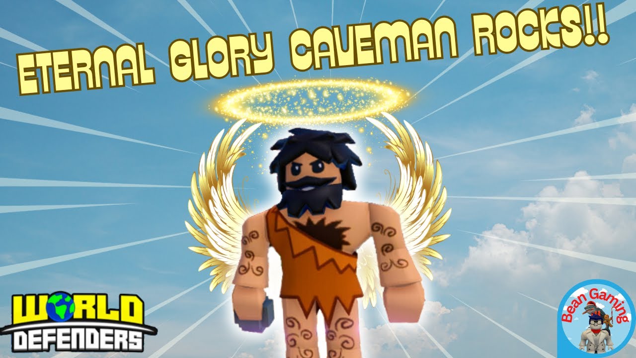 ETERNAL GLORY CAVEMAN ROCKS !! (World Defenders Roblox) - YouTube