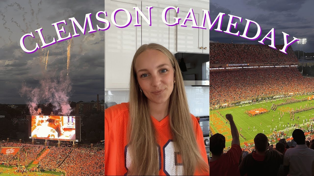 clemson gameday vlog: season opener win! - YouTube