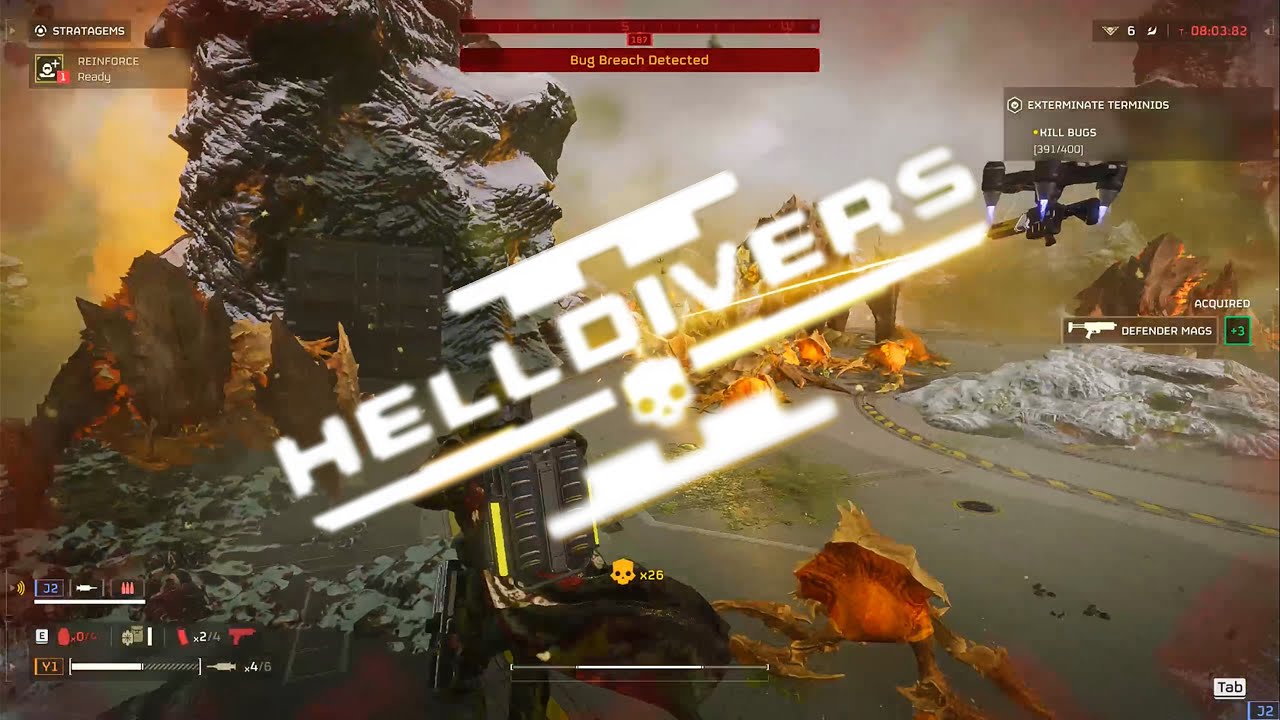 HellDivers 2 on extreme difficulty *low rank* - YouTube