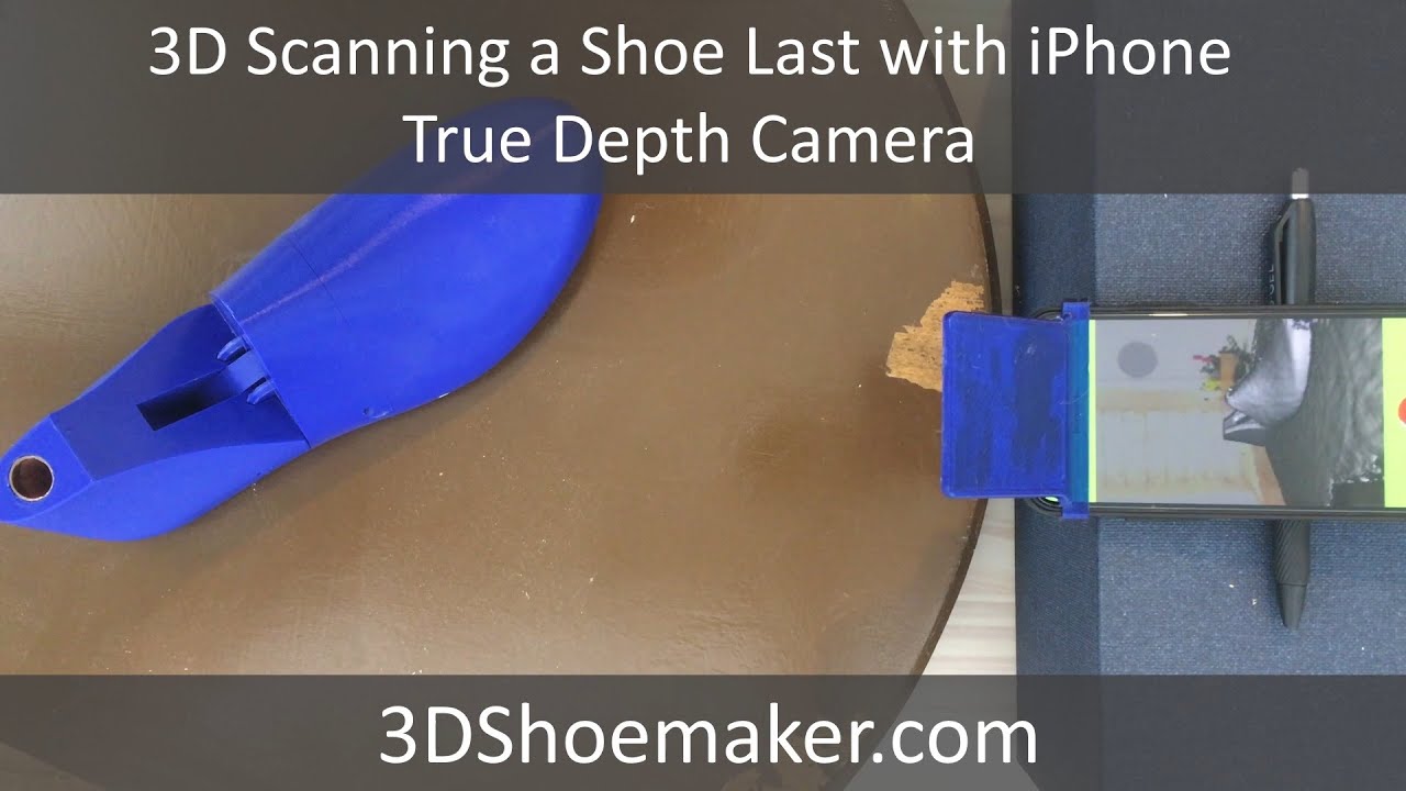 Scanning a Shoe Last with an iPhone True Depth Camera - YouTube