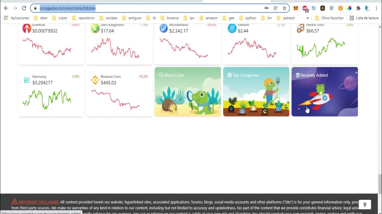 18. Python 3: selenium, extraer precios de criptomonedas de coingecko || Web scraping - YouTube