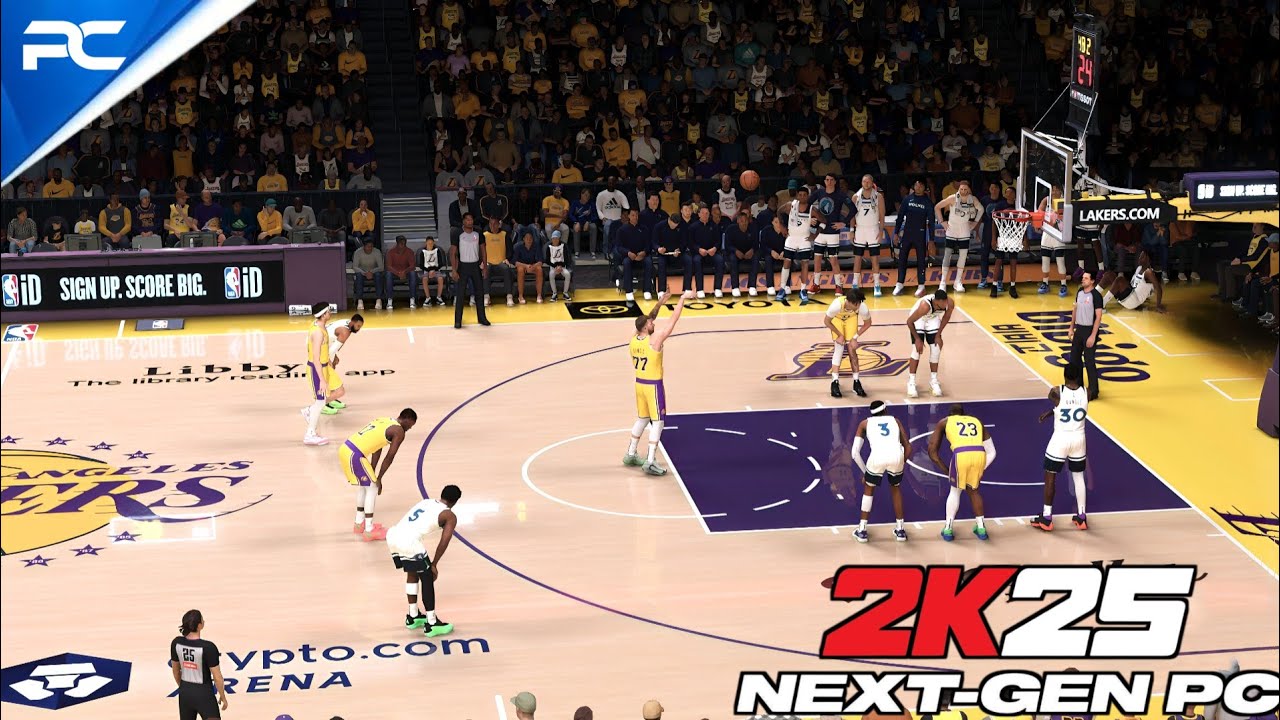 LAKERS Realistic Graphics Gameplay | NBA 2K25 PC MOD | RESHADE (WIP) #2 ...
