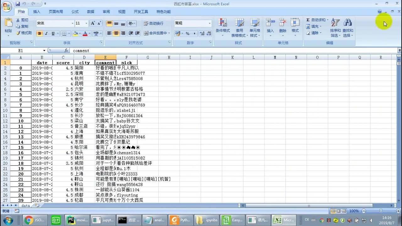 Python爬虫与数据分析实战45:情感分析之jieba分词,学浪计划 Youtube
